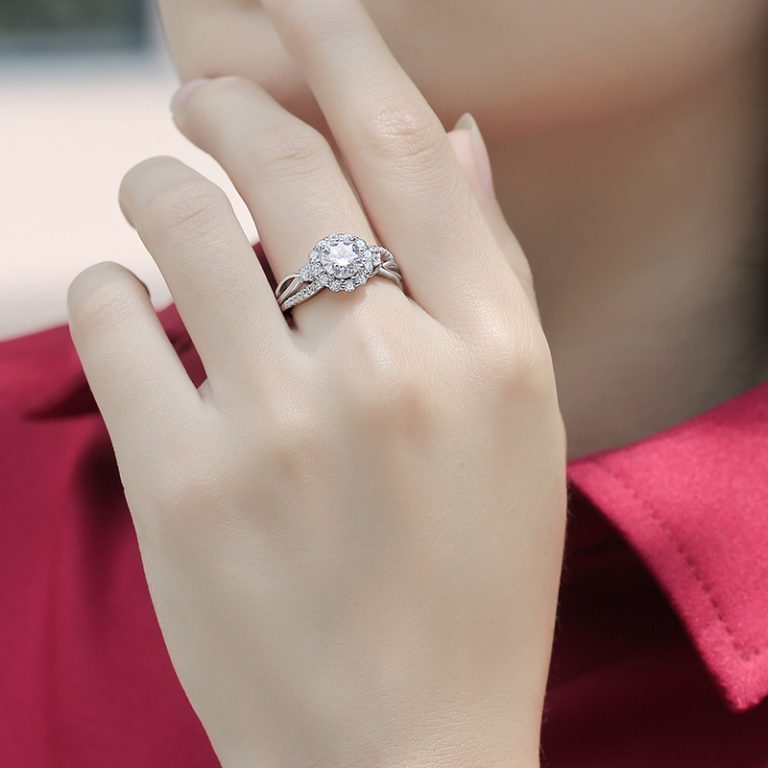 【Nhẫn bạc nữ đính kim cương Moissanite hình trái tim Lani LILI_939178 ...